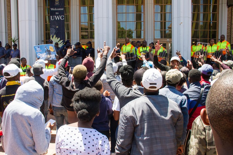 UWC students protest while classes are suspended | GroundUp