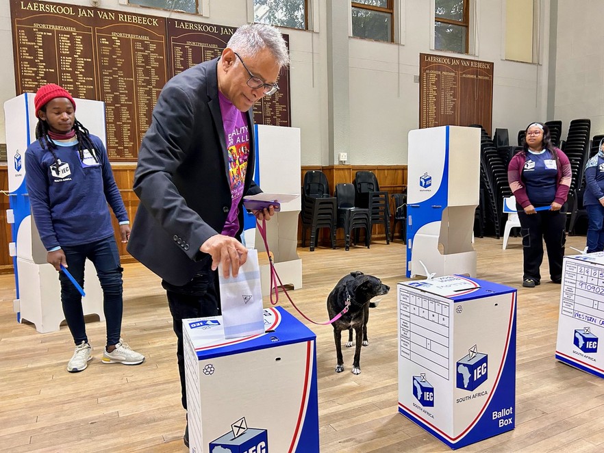 In photos: South Africa’s democracy in action