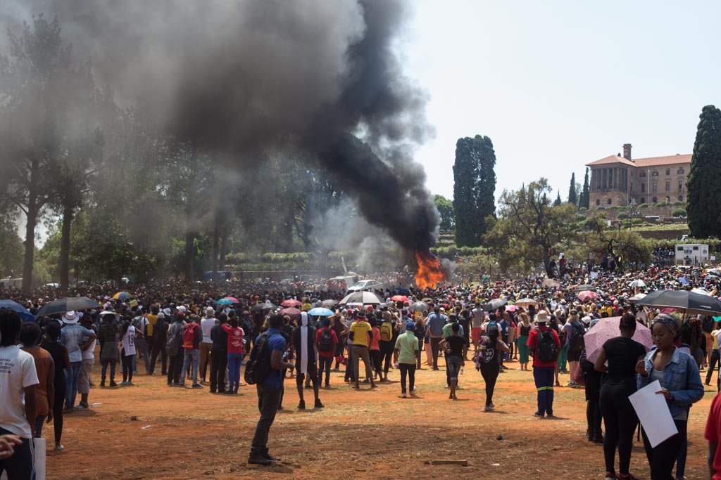 In photos: #FeesMustFall protest at Union Buildings