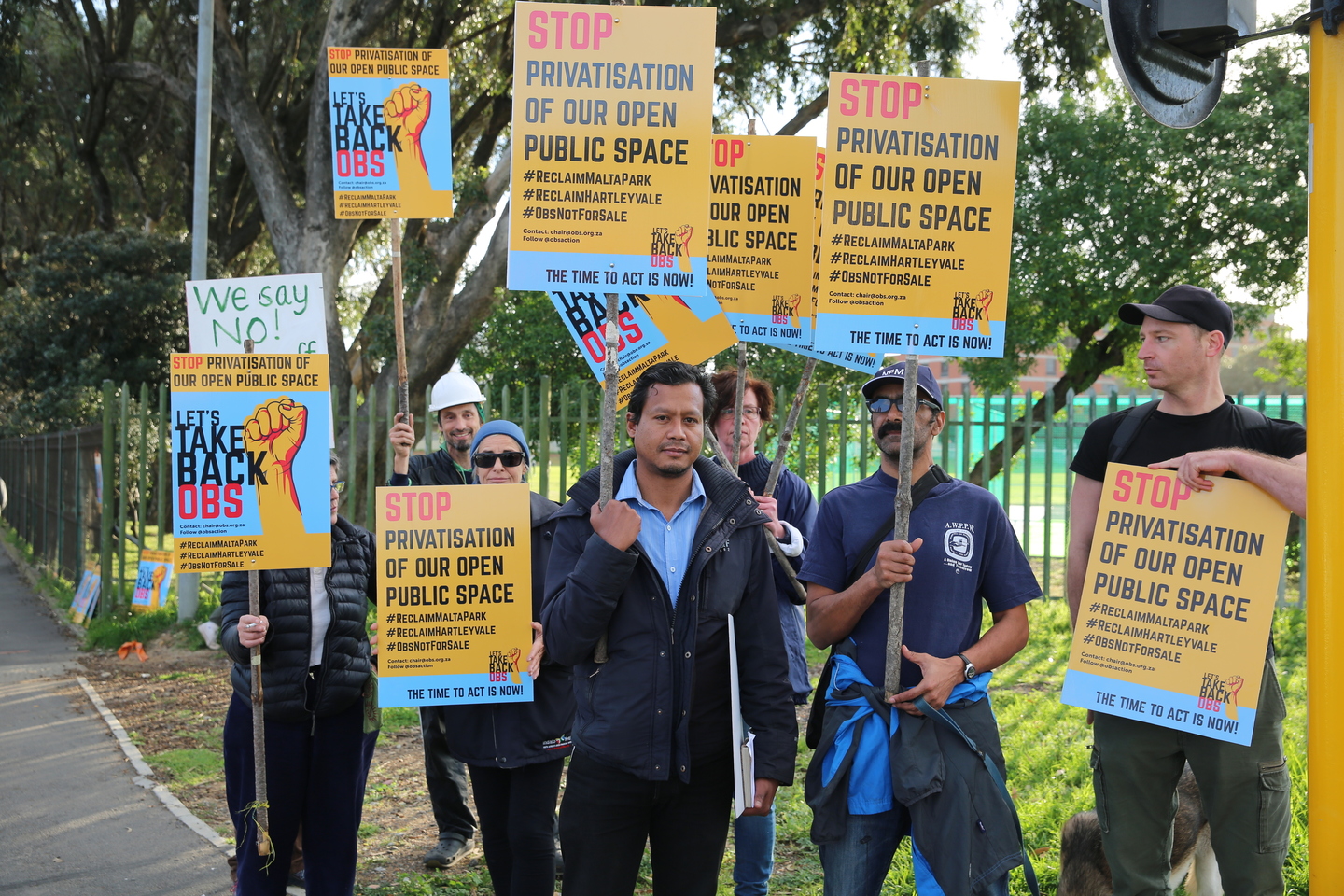 Obs locals protest for open public space | GroundUp