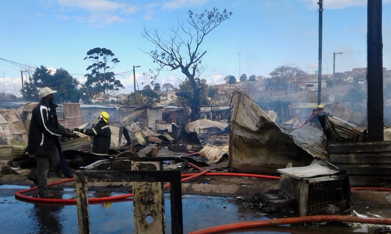 Residents struggle to rebuild after shack fire in East London | GroundUp
