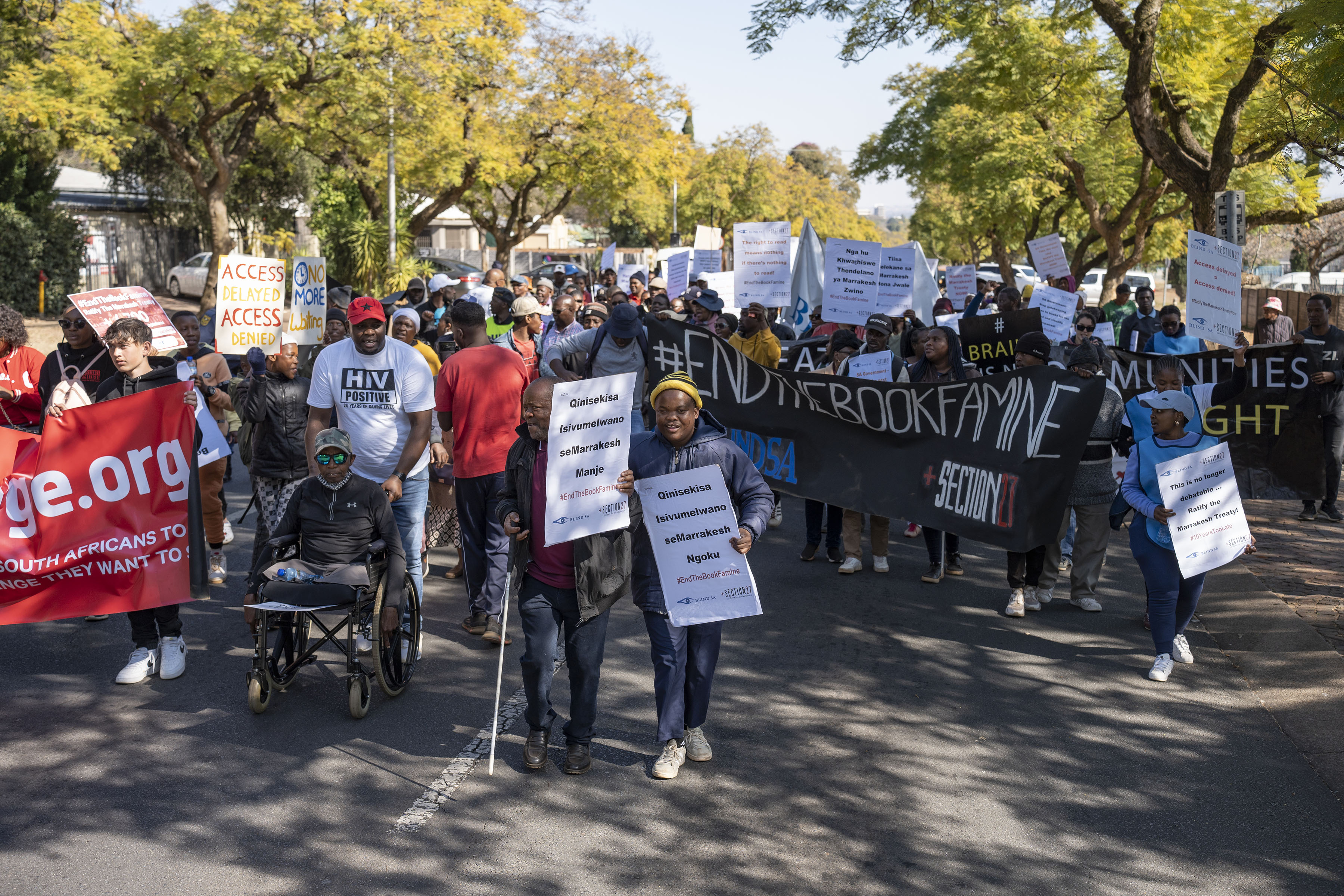 Blind SA leads march, demands government ratifies treaty | GroundUp