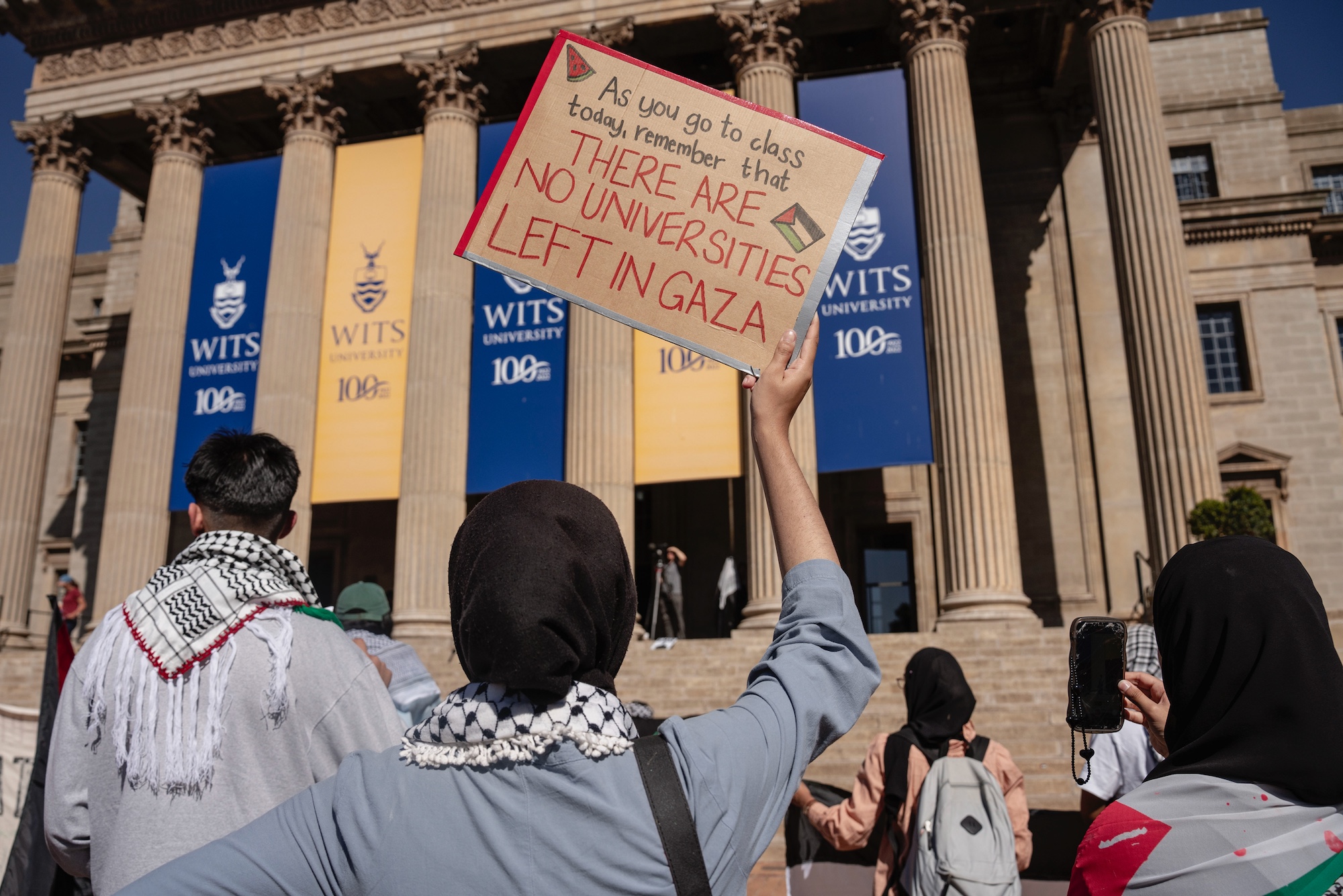 Protesters demand Wits take public stand on Gaza | GroundUp