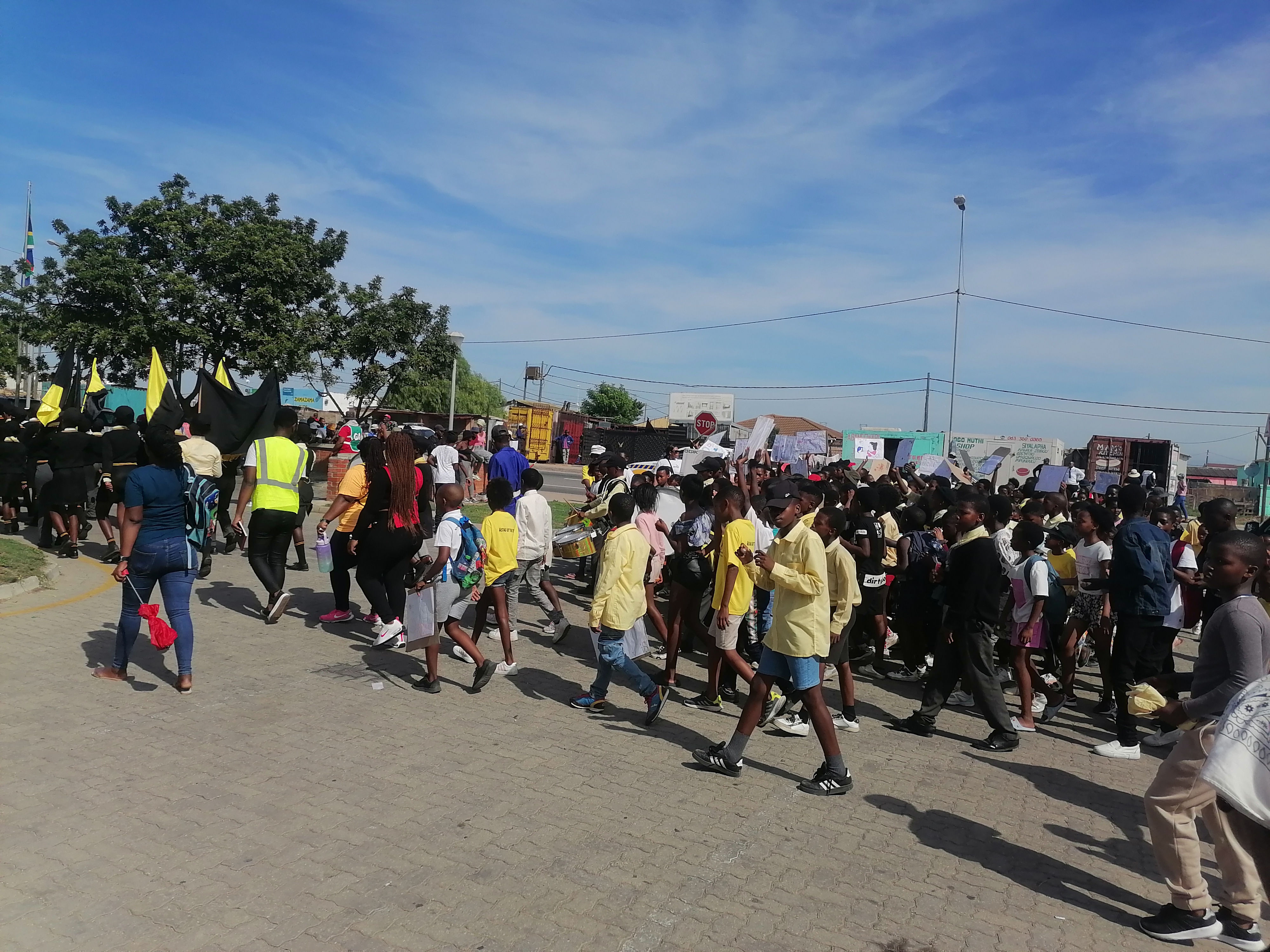 Learners and teachers march for safer schools in Nelson Mandela Bay ...