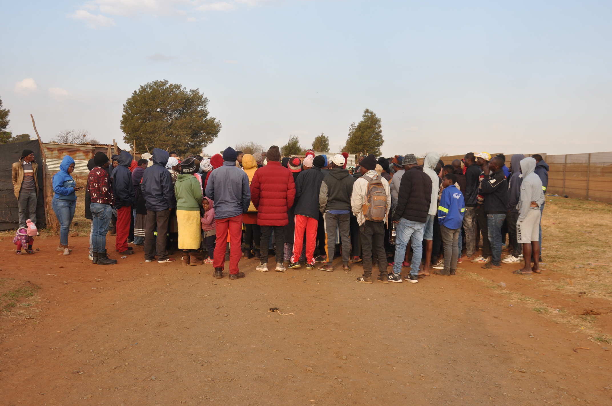 Man burns to death as police swoop on informal miners