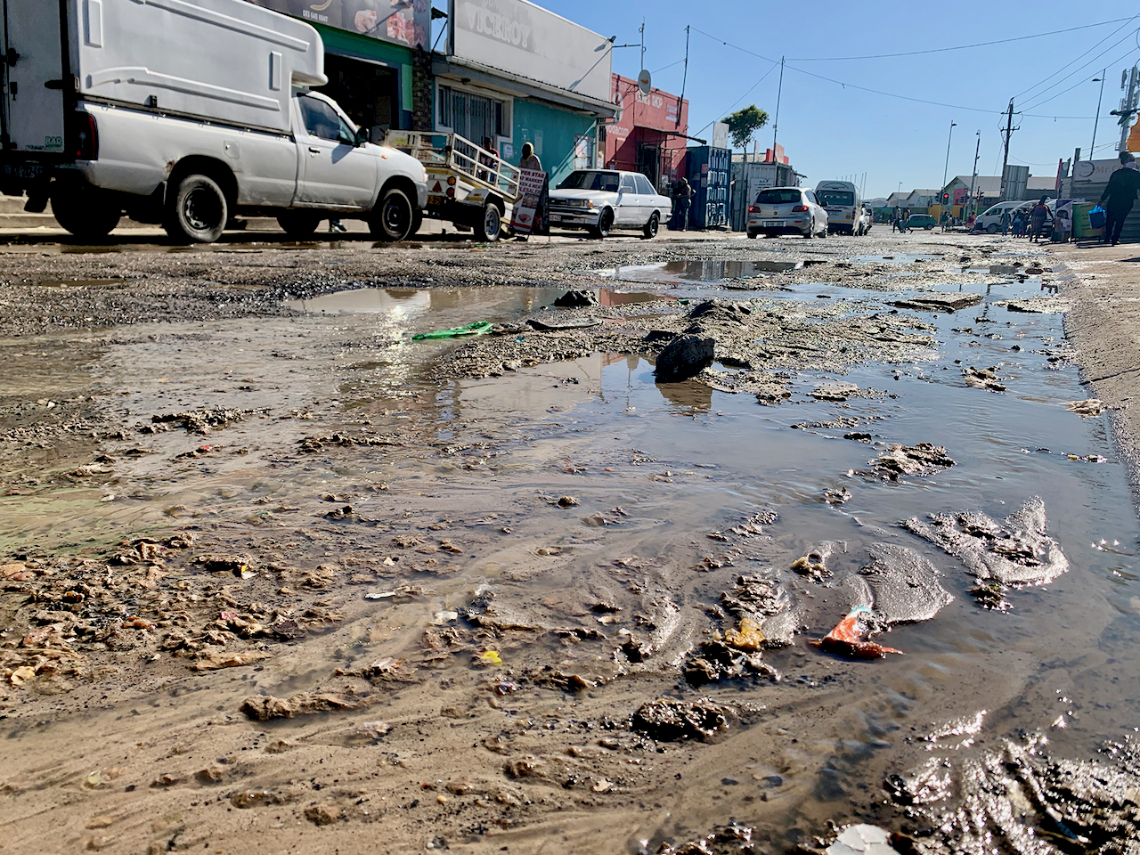 Dunoon’s potholed sewage-filled roads | GroundUp