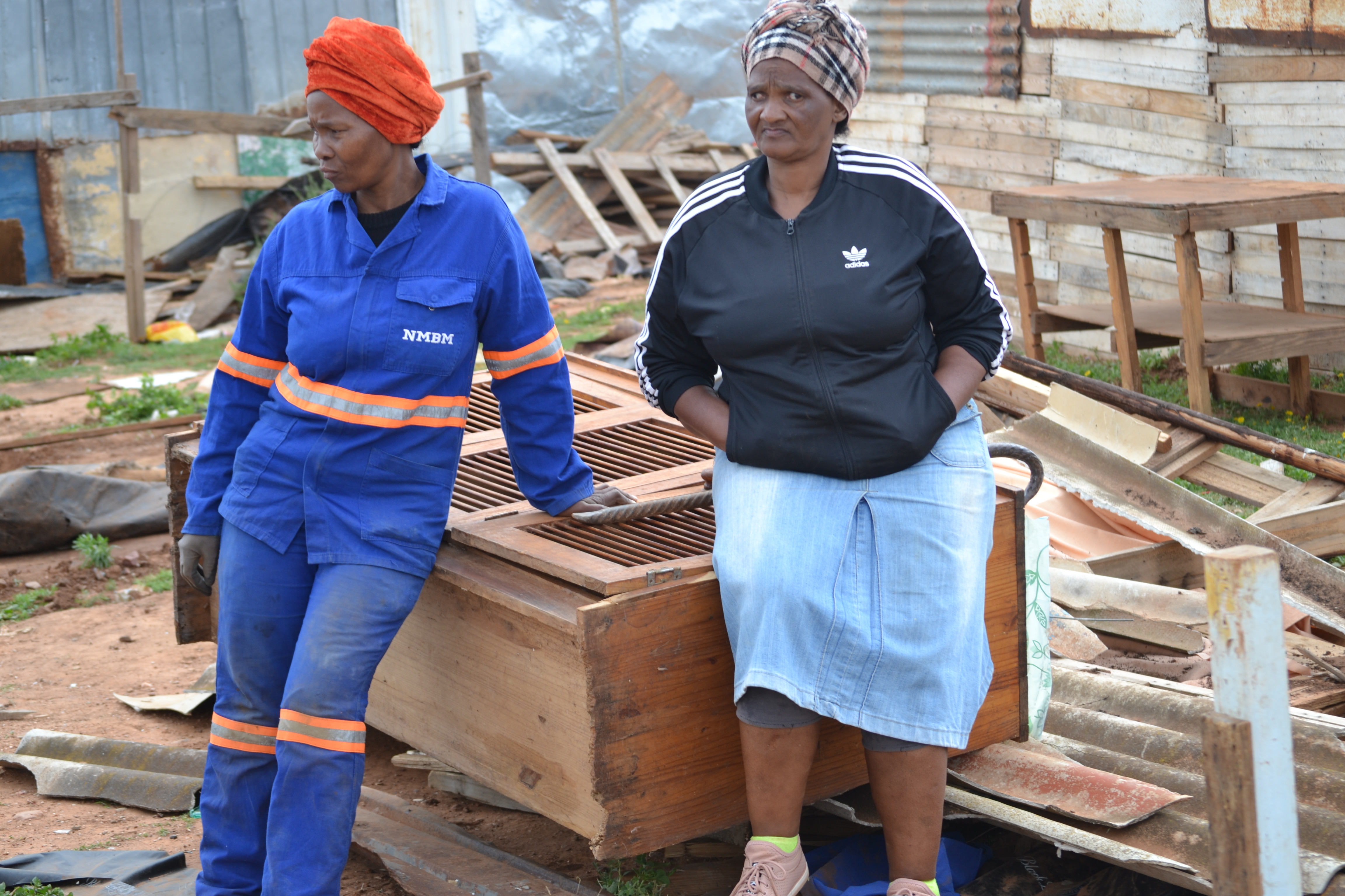 Land occupiers tear down ‘unoccupied’ shacks in overcrowded township ...