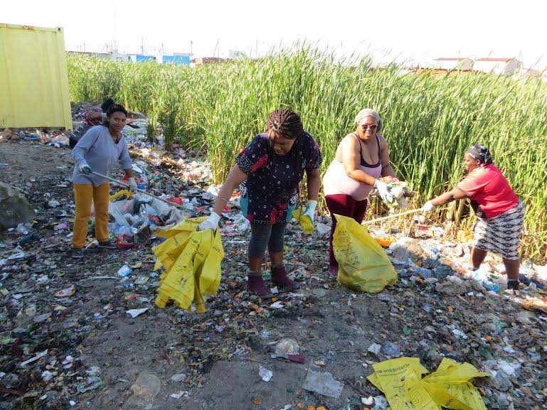 Women volunteers clean up dumps in Delft after a dead body was found ...