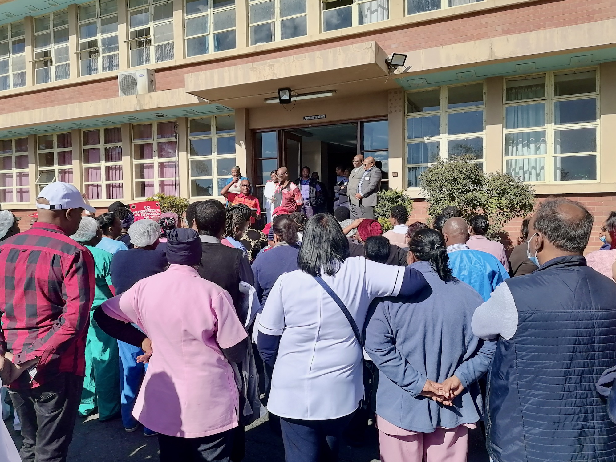 Staff at Chatsworth hospital picket over poor working conditions | GroundUp